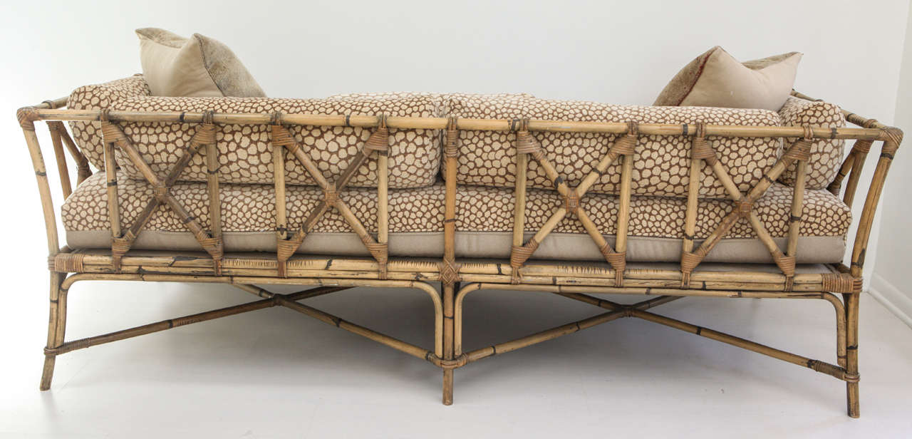 Vintage Bamboo Daybed Sofa at 1stDibs | bamboo daybeds