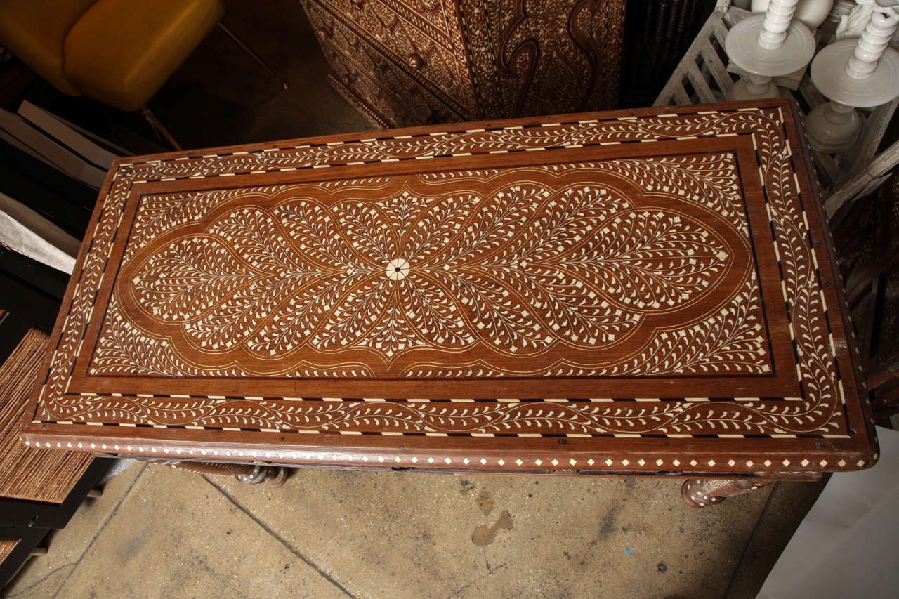 Bone Inlaid Desk at 1stDibs
