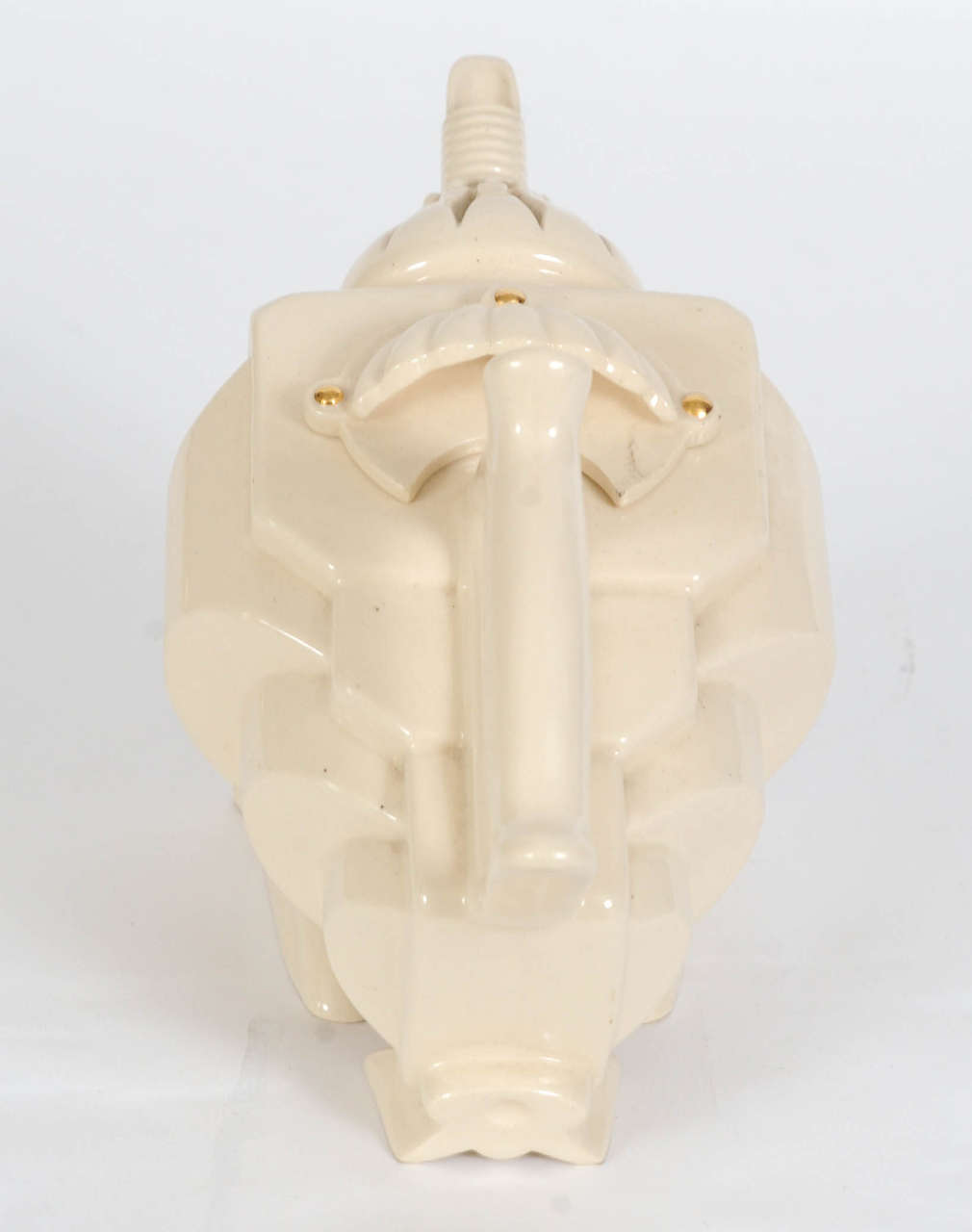Extraordinary Porcelain Teapot in Postmodern Style with a Saw Handle ...