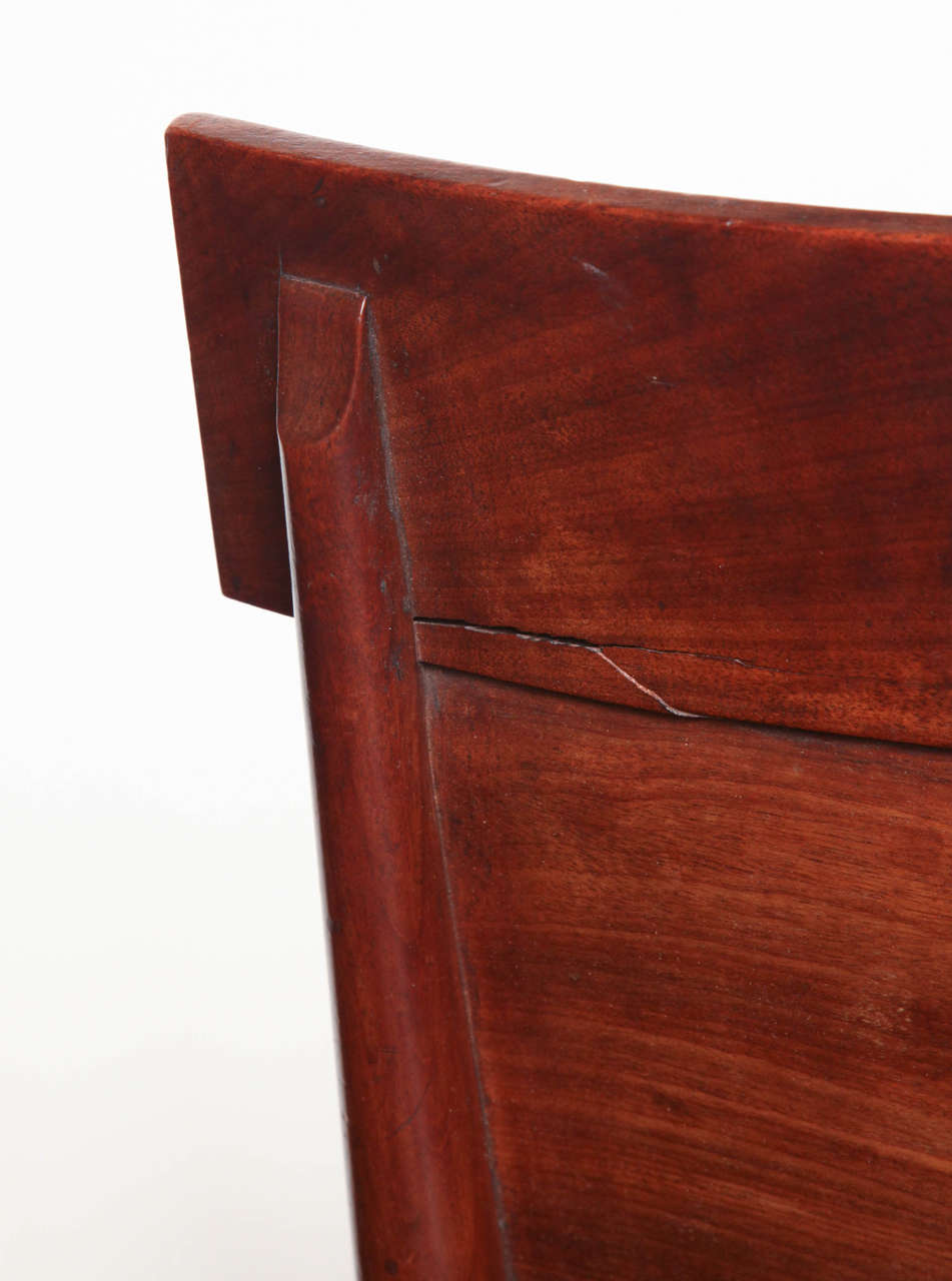 Four English Regency Mahogany Hall Chairs Attributed to Elward, Marsh ...