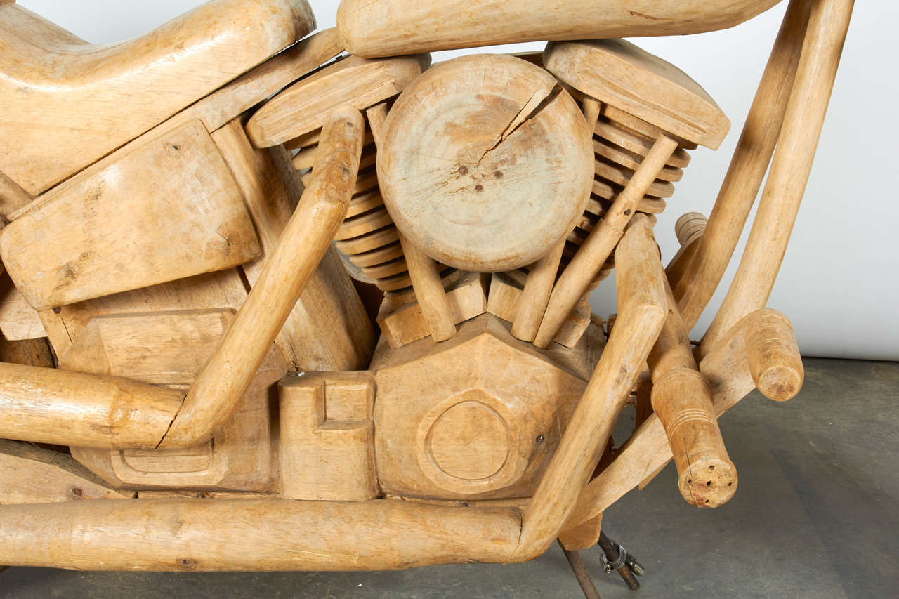 Wooden Motorcycle Replica For Sale at 1stDibs