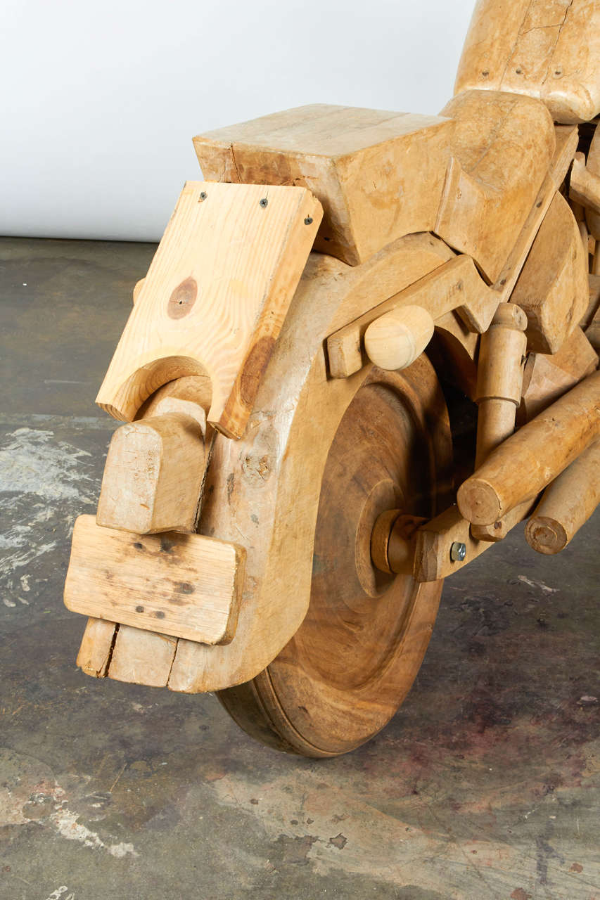 Wooden Motorcycle Replica For Sale at 1stDibs