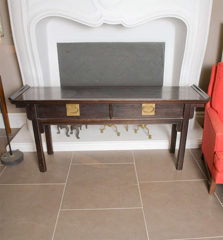 James Mont Style Console/Bench by Century at 1stDibs