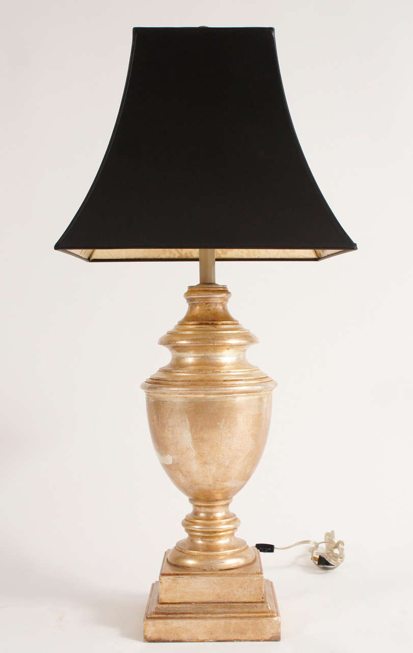 Two Gilded Baker Table Lamps, C.1960's For Sale at 1stDibs