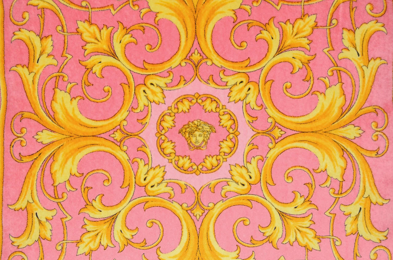 Set of 4 Vintage Versace Throw Pillows with Scarf Print Designs at ...