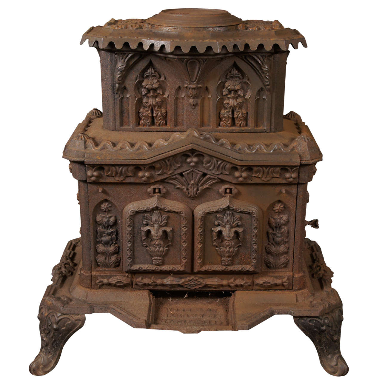 Cast Iron Wood Stove in the Louis XVI Style at 1stDibs
