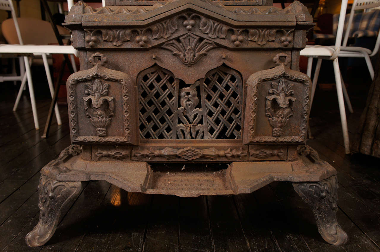 Cast Iron Wood Stove in the Louis XVI Style at 1stDibs