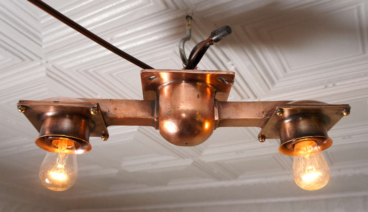 Flush Mount Fixture from the original NYC Subway Design For Sale at 1stDibs