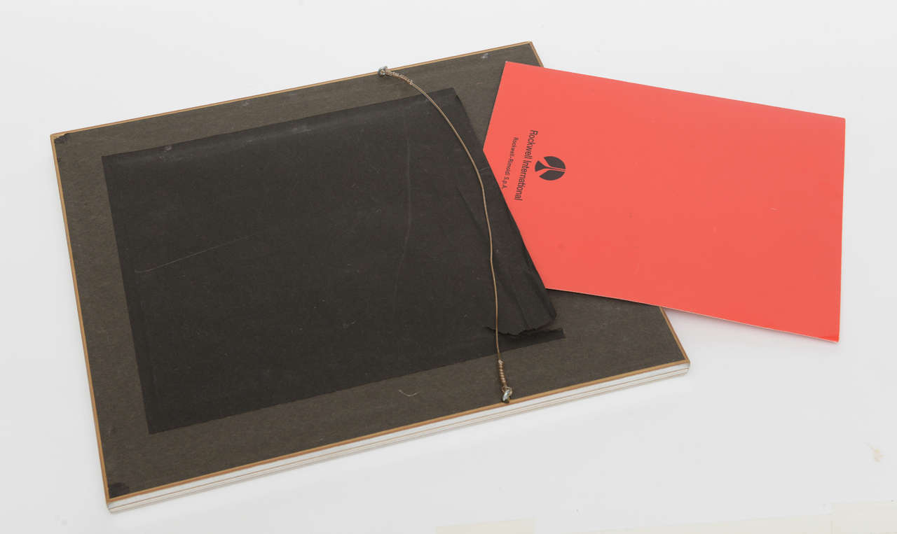 Signed Mario Logli Red, Black, Gold Futurist Work of Art Italian ...