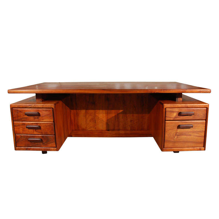 Marin County Koa Desk at 1stDibs