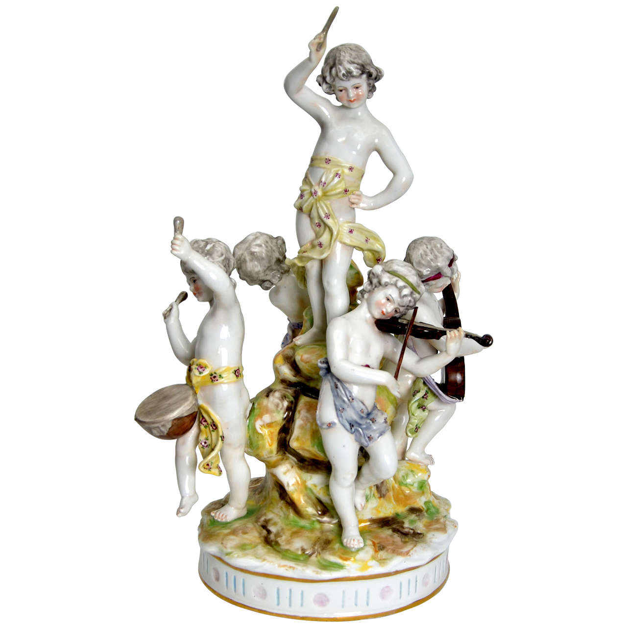 Porcelain Group Signed Capodimonte For Sale at 1stDibs