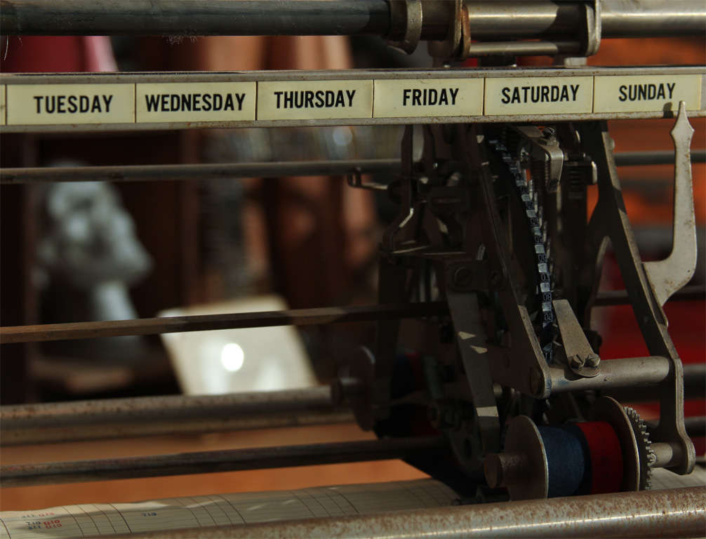 Circa 1911 IBM Time Clock at 1stDibs | ibm hourglass, clock 1911, ibm 1911