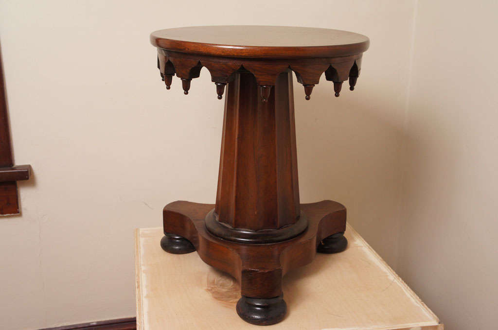 Gothic Mahagony Stool at 1stDibs