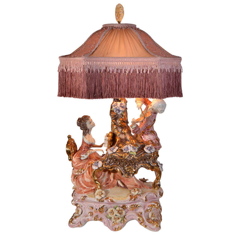 Capo Di Monte Muscians Table Lamp For Sale at 1stDibs | capodimonte ...