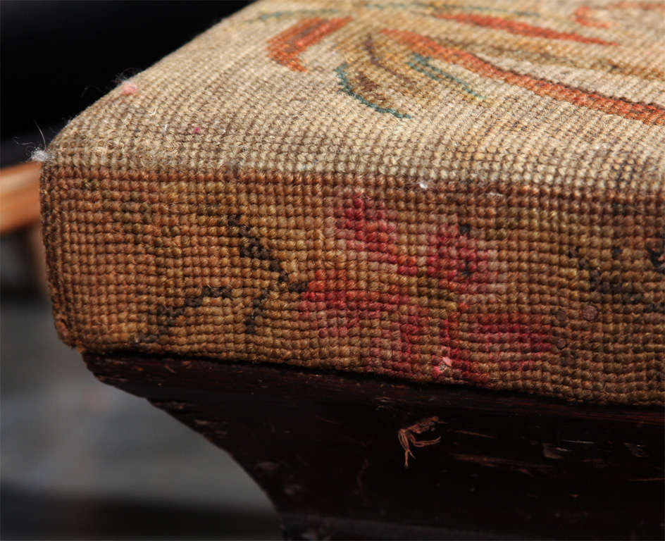 Needlepoint Tiger Stool For Sale at 1stDibs | cardboard stool tiger