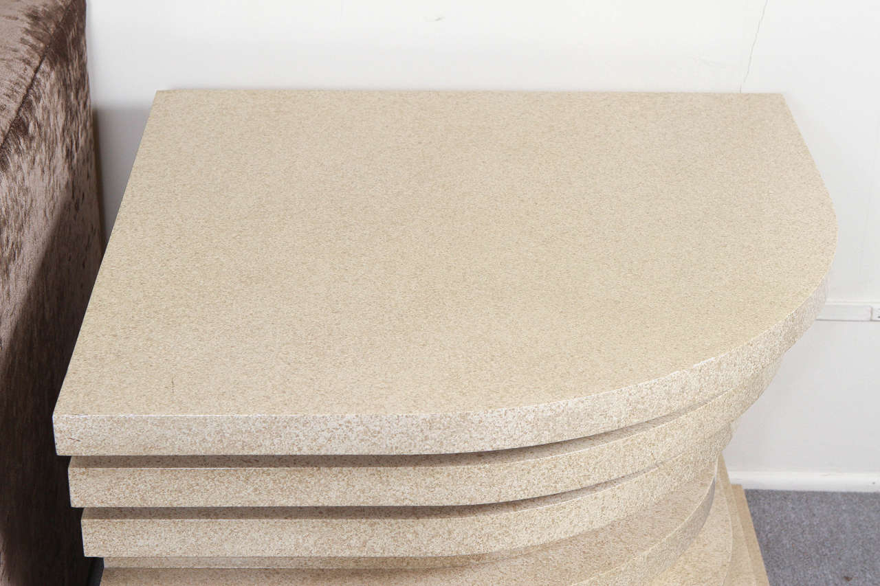 "Stacked" Quarter Round Corner Table by Steve Chase For Sale at 1stDibs ...