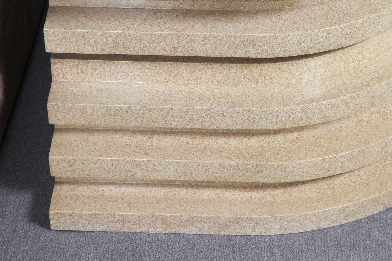 "Stacked" Quarter Round Corner Table by Steve Chase For Sale at 1stDibs ...