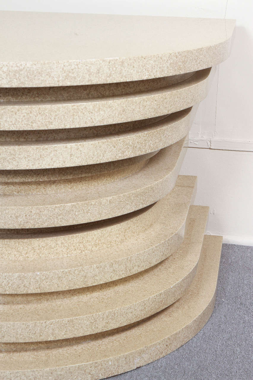 "Stacked" Quarter Round Corner Table by Steve Chase For Sale at 1stDibs ...