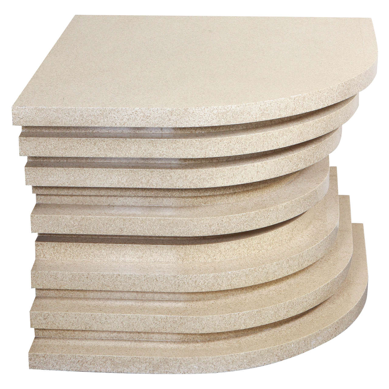 "Stacked" Quarter Round Corner Table by Steve Chase For Sale at 1stDibs ...