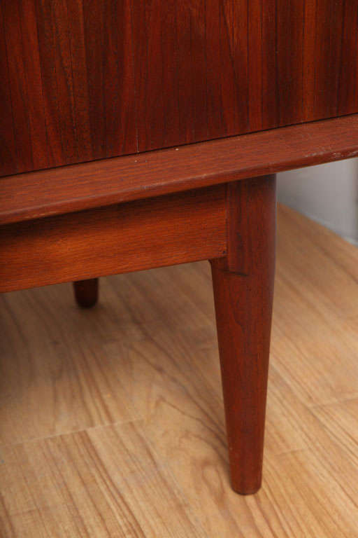 Danish Sideboard with Tambour Doors at 1stDibs | tambour sideboard ...