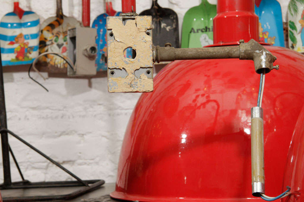 Red Race Track Pendant Light For Sale at 1stDibs