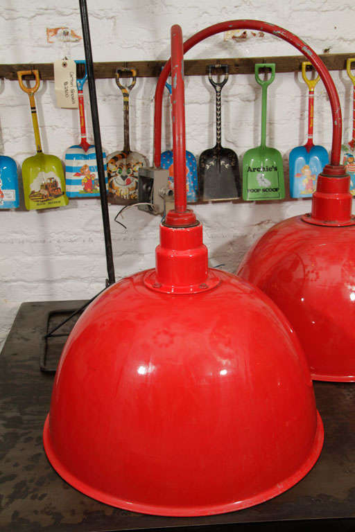 Red Race Track Pendant Light For Sale at 1stDibs