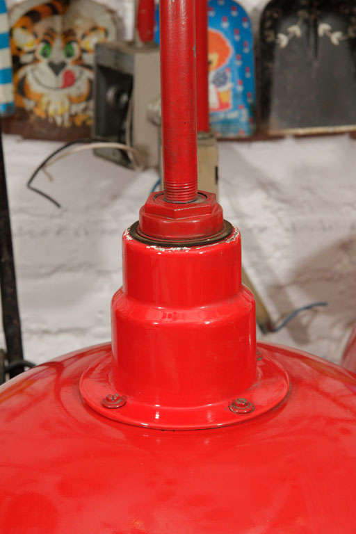 Red Race Track Pendant Light For Sale at 1stDibs