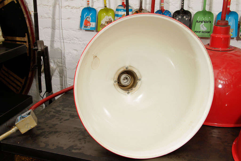 Red Race Track Pendant Light For Sale at 1stDibs
