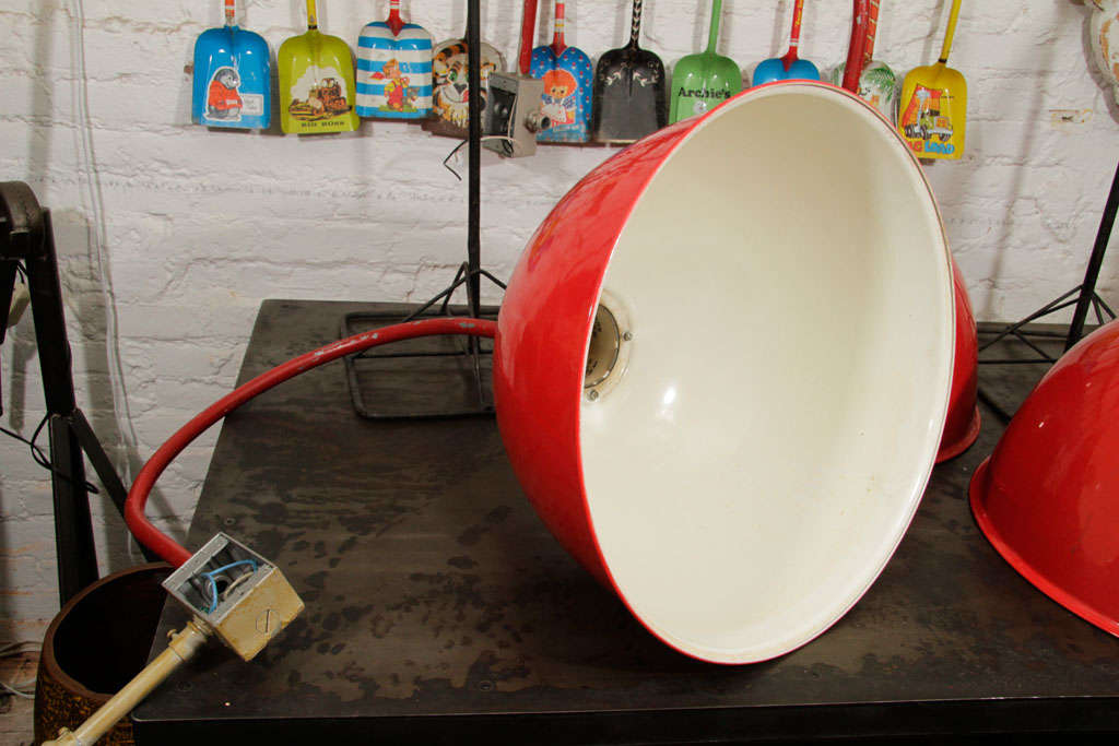 Red Race Track Pendant Light For Sale at 1stDibs