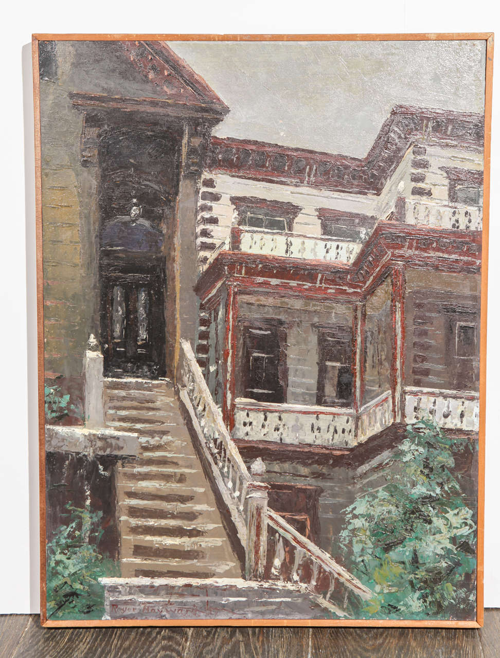 Signed Oil on Board Painting by Artist Roger Hayward For Sale at ...