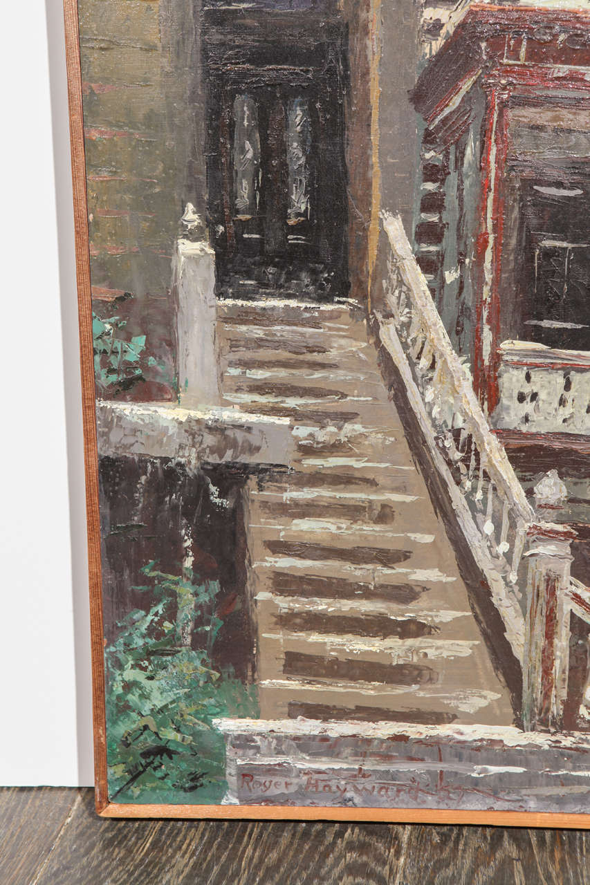 Signed Oil on Board Painting by Artist Roger Hayward For Sale at ...