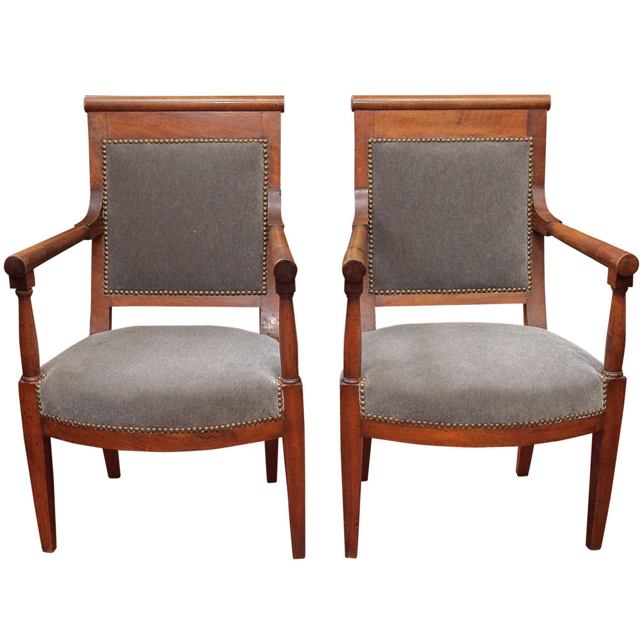 Pair of Directoire Fauteuils For Sale at 1stDibs