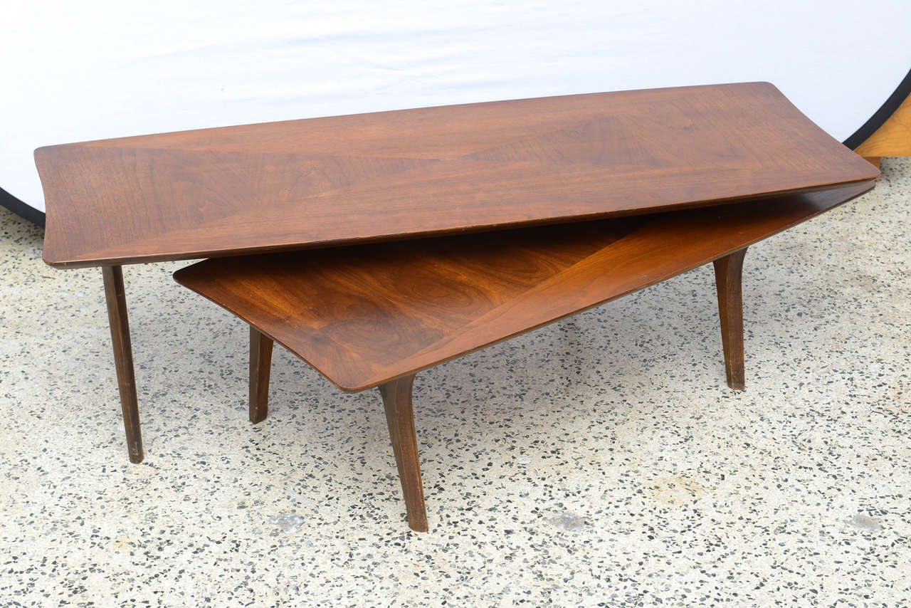 Pivot or Swivel Mid-Century Modern Coffee Table, 1960s America at ...