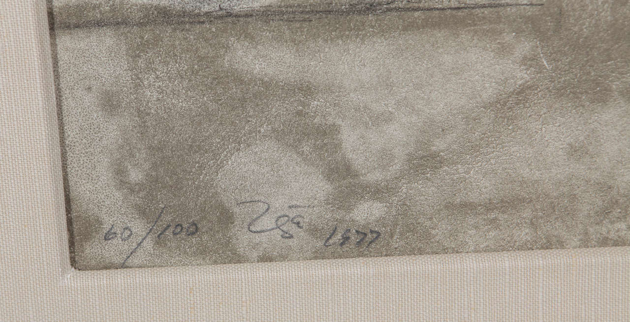 Francisco Zuniga Signed, Dated and Numbered Lithograph at 1stDibs