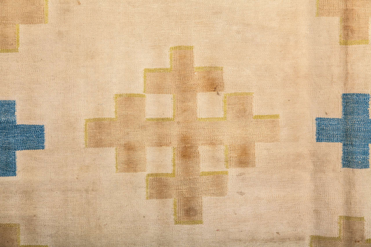 Antique Cotton Dhurrie Rug For Sale at 1stDibs | dhurrie rugs vintage ...