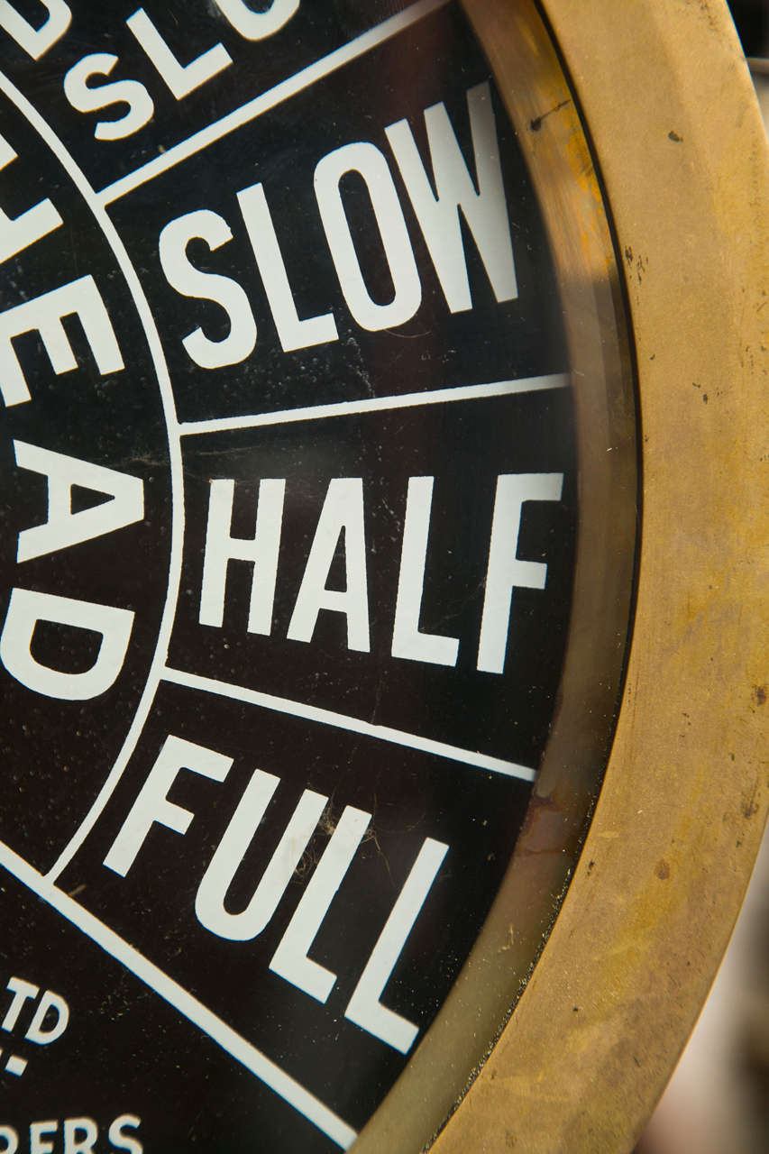 British Bridge/ Wheelhouse Telegraph For Sale at 1stDibs