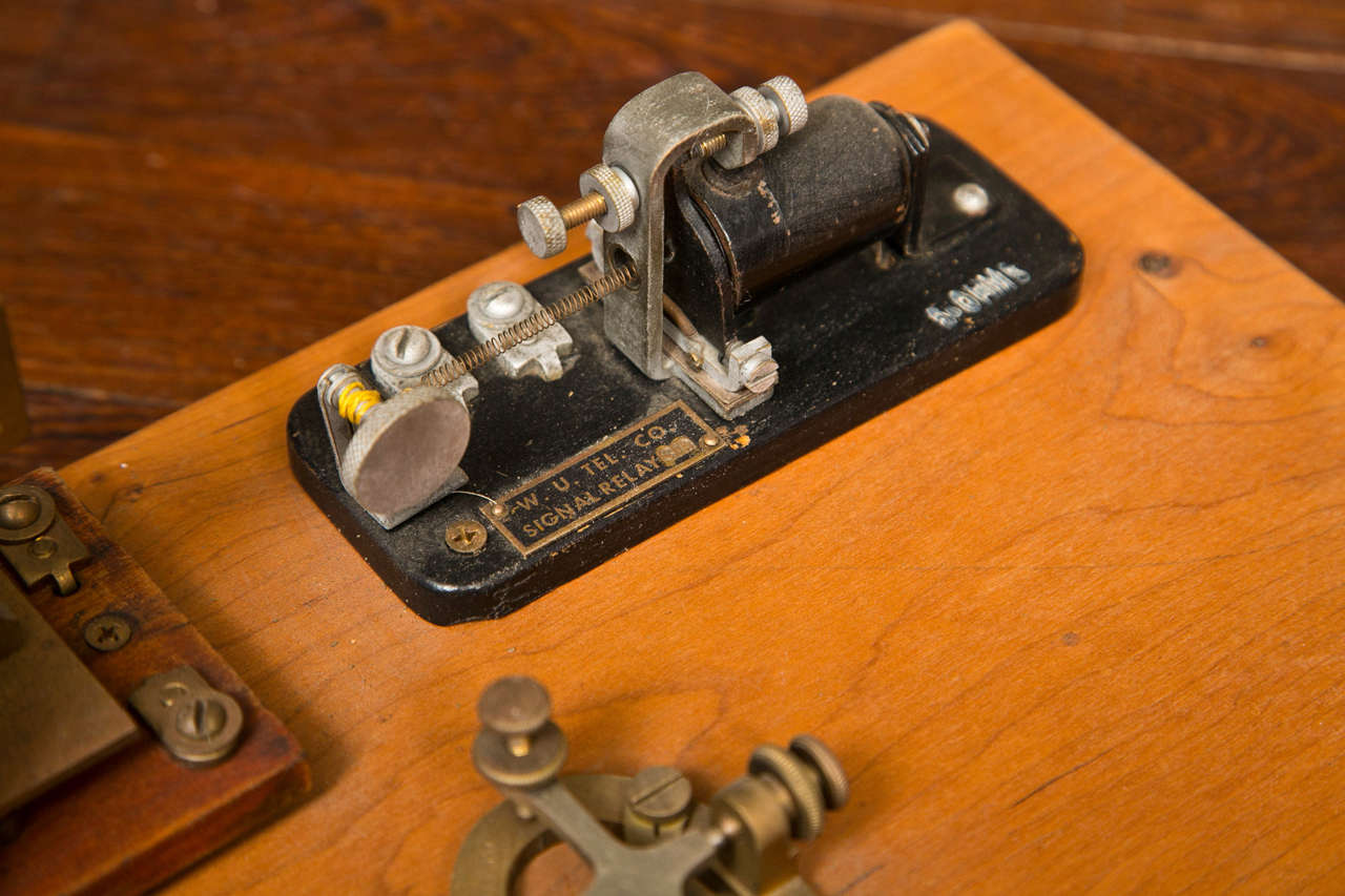 Set of Four Morse Code Keys and Sounders For Sale at 1stDibs