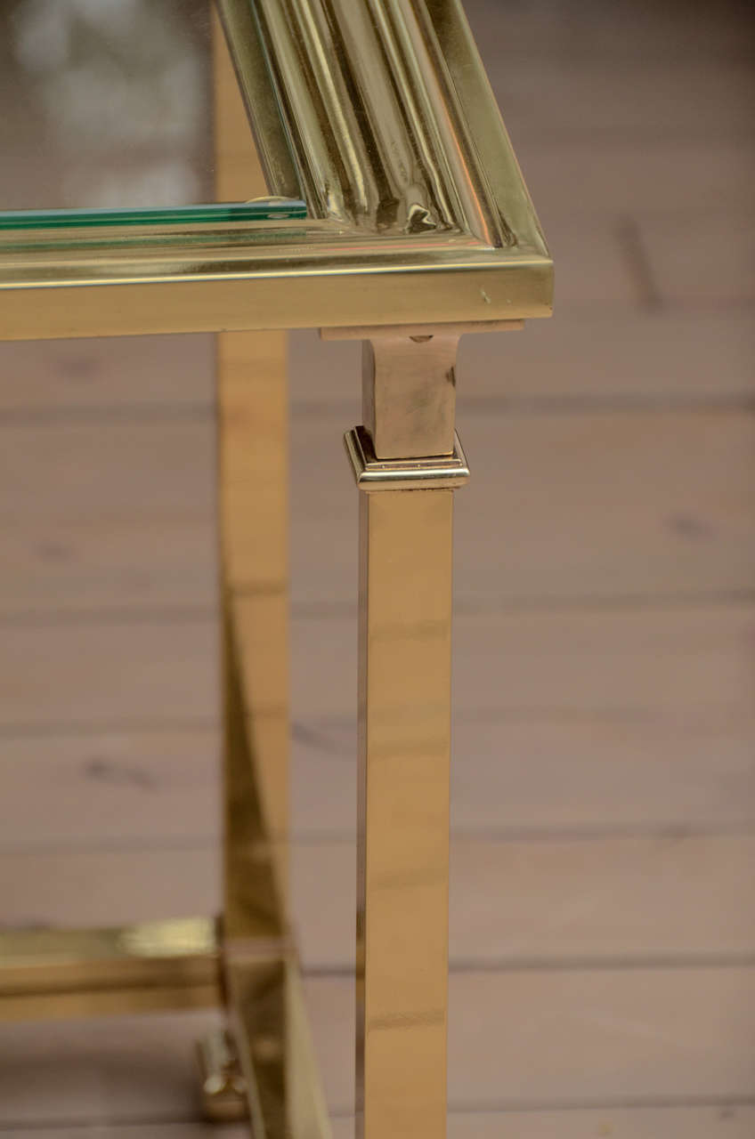 Pair Of Brass Tables At 1stdibs