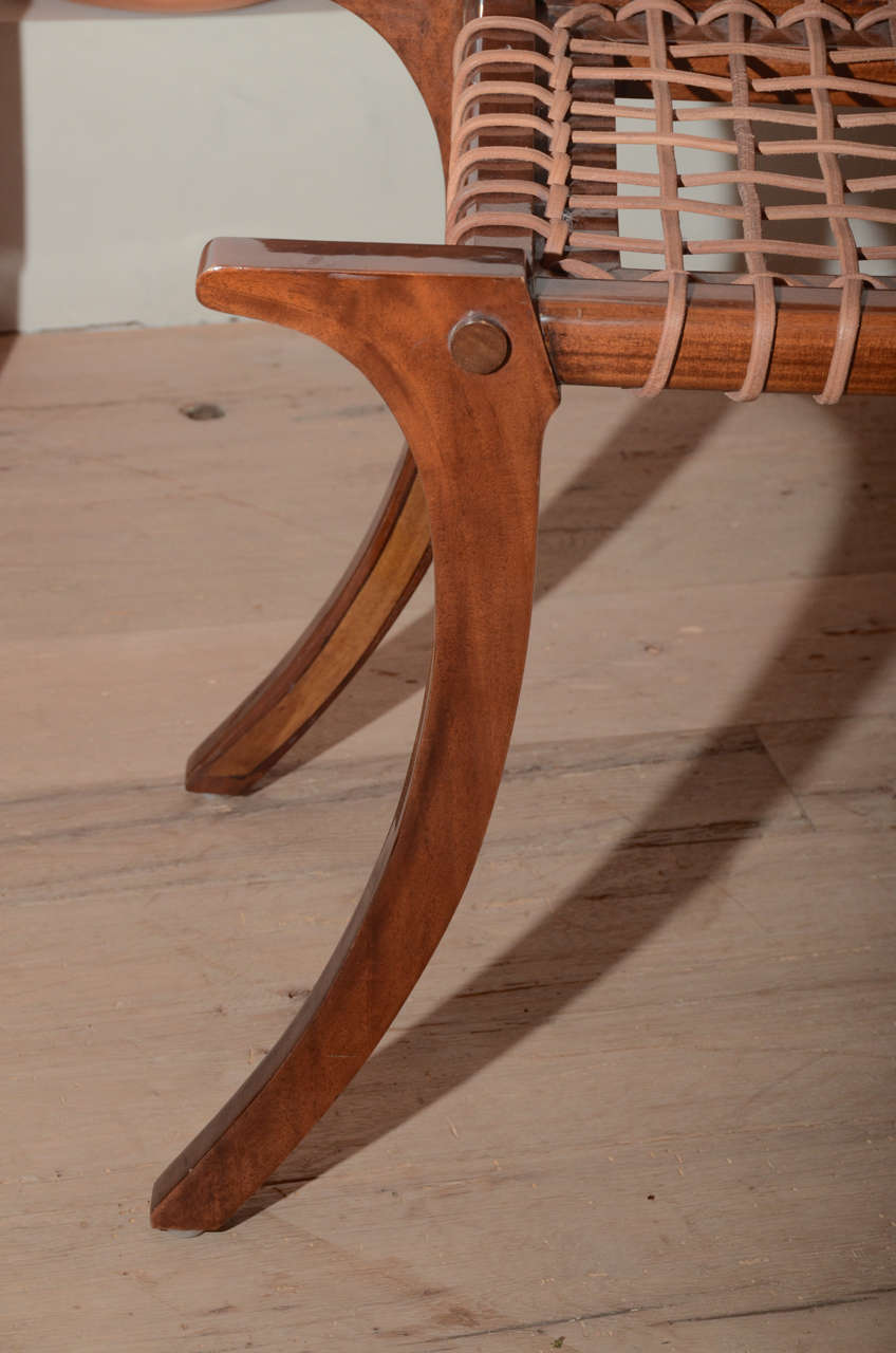 Klismos Bench in solid Mahagony at 1stDibs