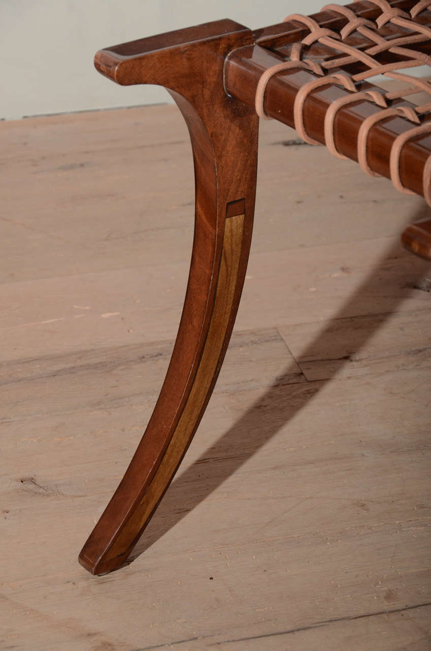 Klismos Bench in solid Mahagony at 1stDibs