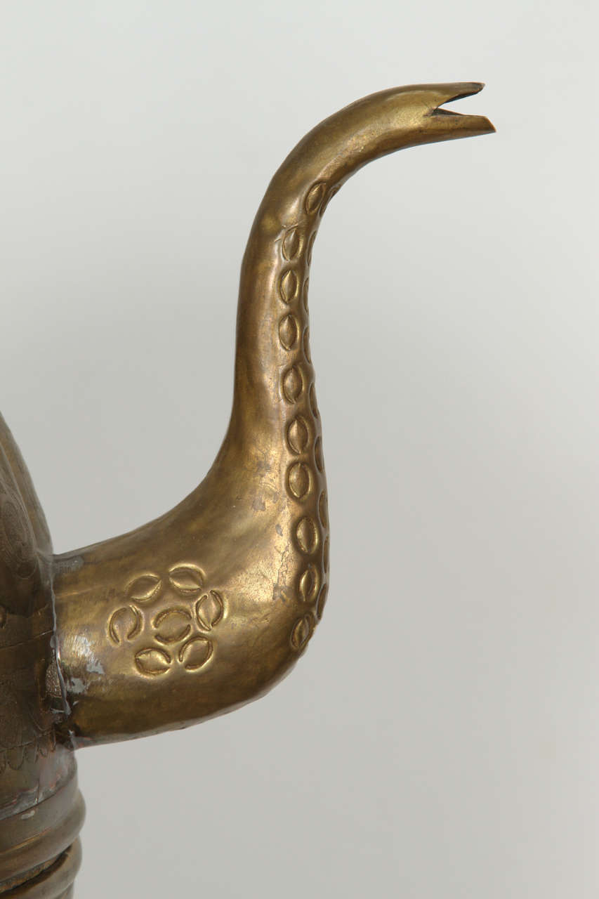 Middle Eastern Turkish Antique Brass Tea Kettle Pot on Stand at 1stDibs ...
