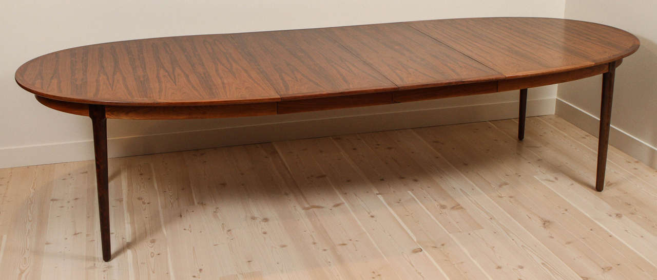 Norwegian Rosewood Dining Table by Torbjørn Afdal for Bruksbo, Norway ...