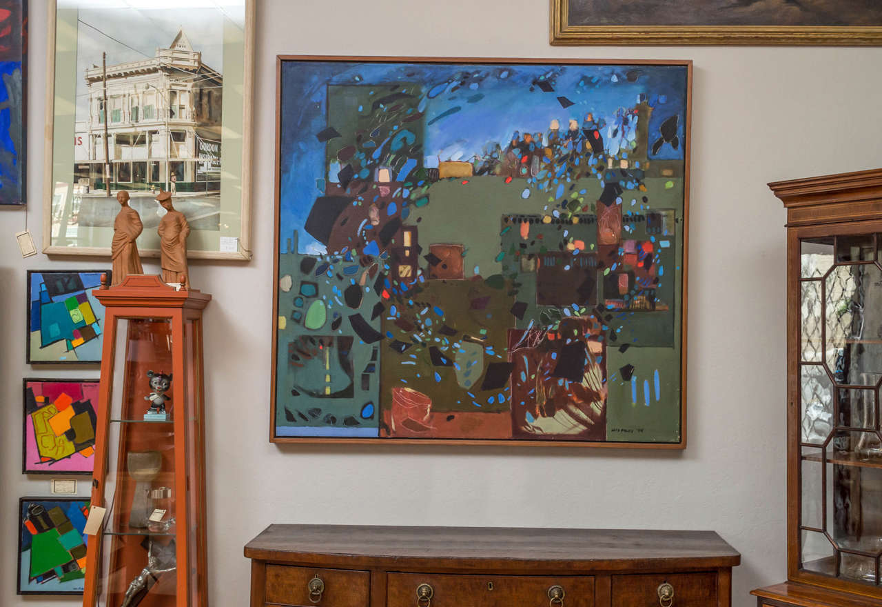 Large Lois Foley Abstract Painting, 1994 "A" at 1stDibs