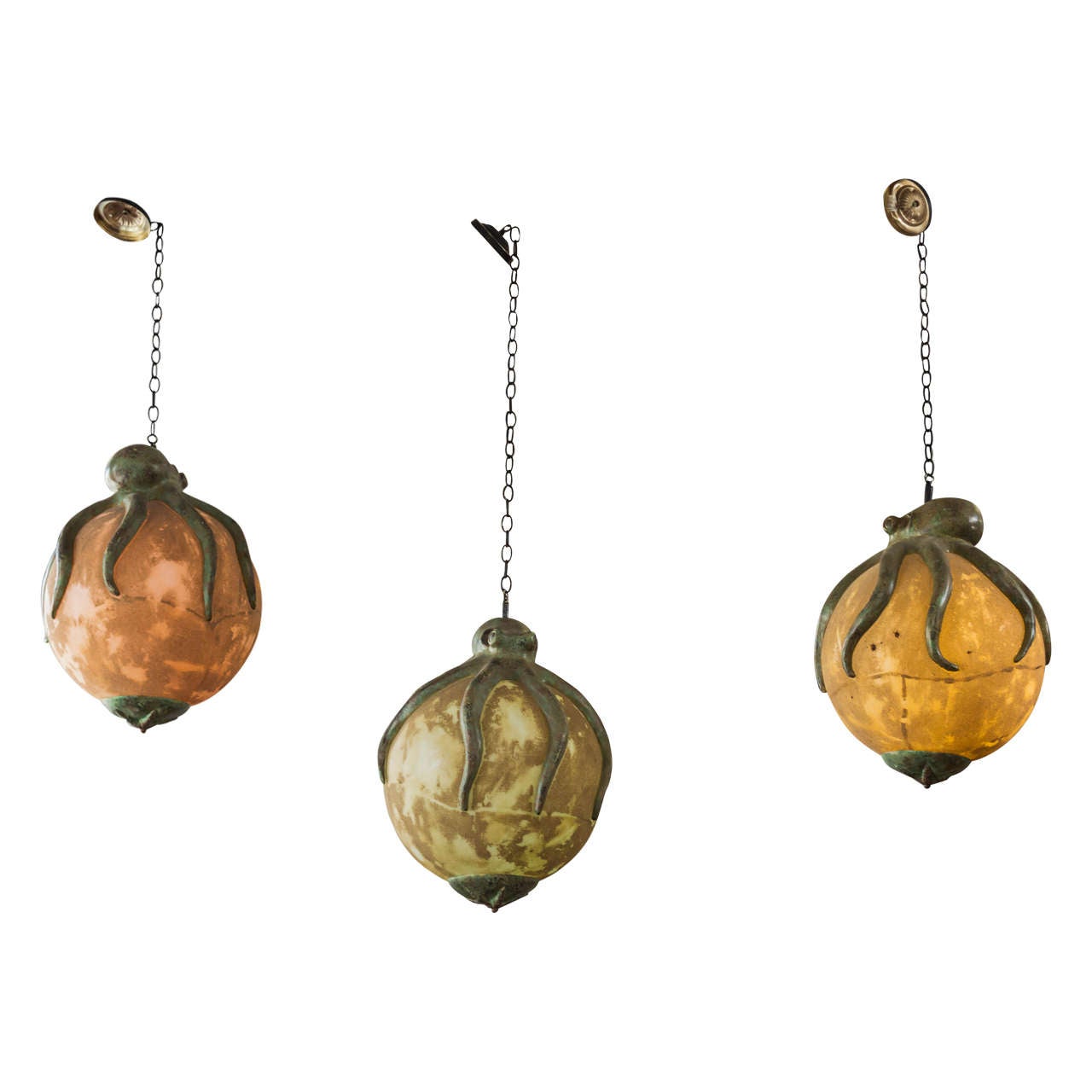 One Octopus Light Fixture from the Monterey Culinary Academy, circa ...