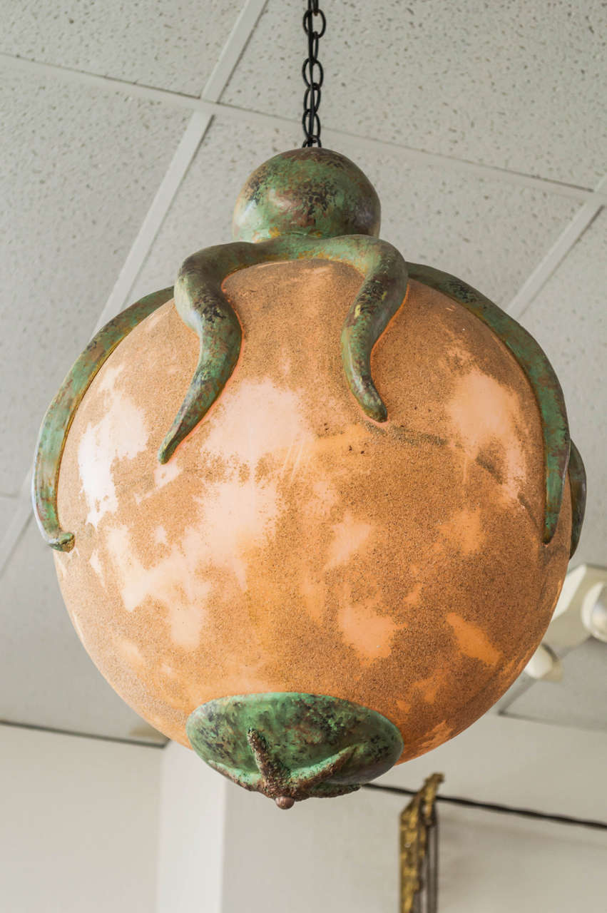 One Octopus Light Fixture from the Monterey Culinary Academy, circa ...