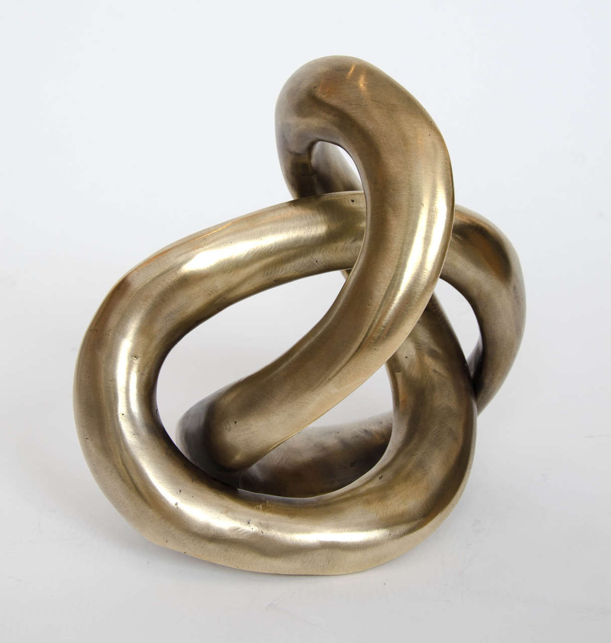 Double Loop Bronze Sculpture at 1stDibs