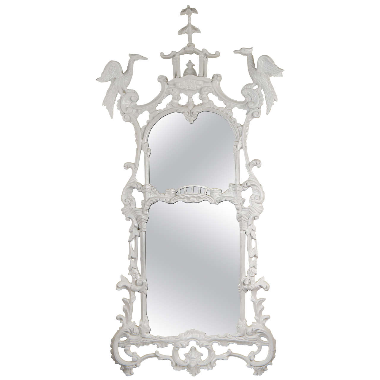 Italian Chippendale Style Pier Mirror at 1stDibs