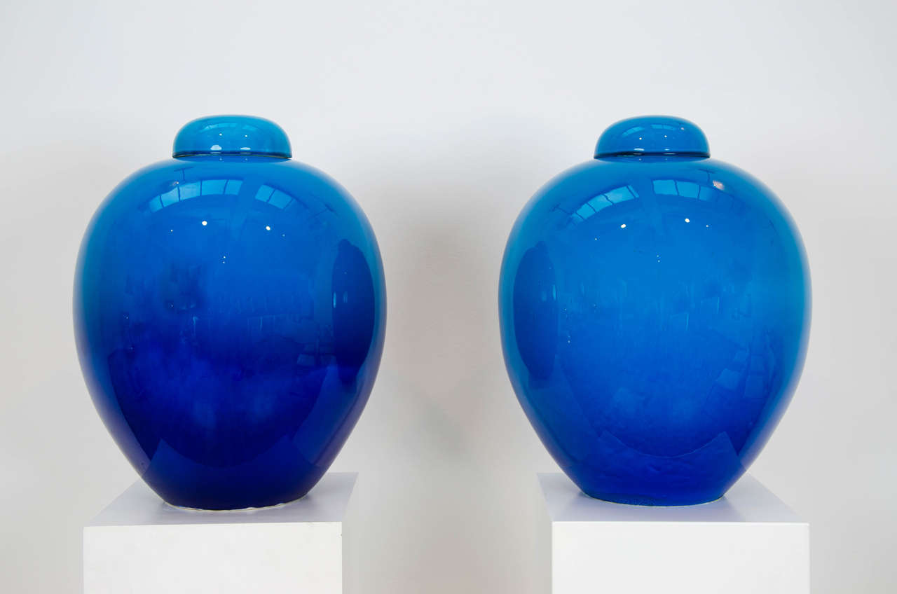 Rare and Impressive Pair of 'Rapin No. 21' Vases by Sèvres, 1925 For ...