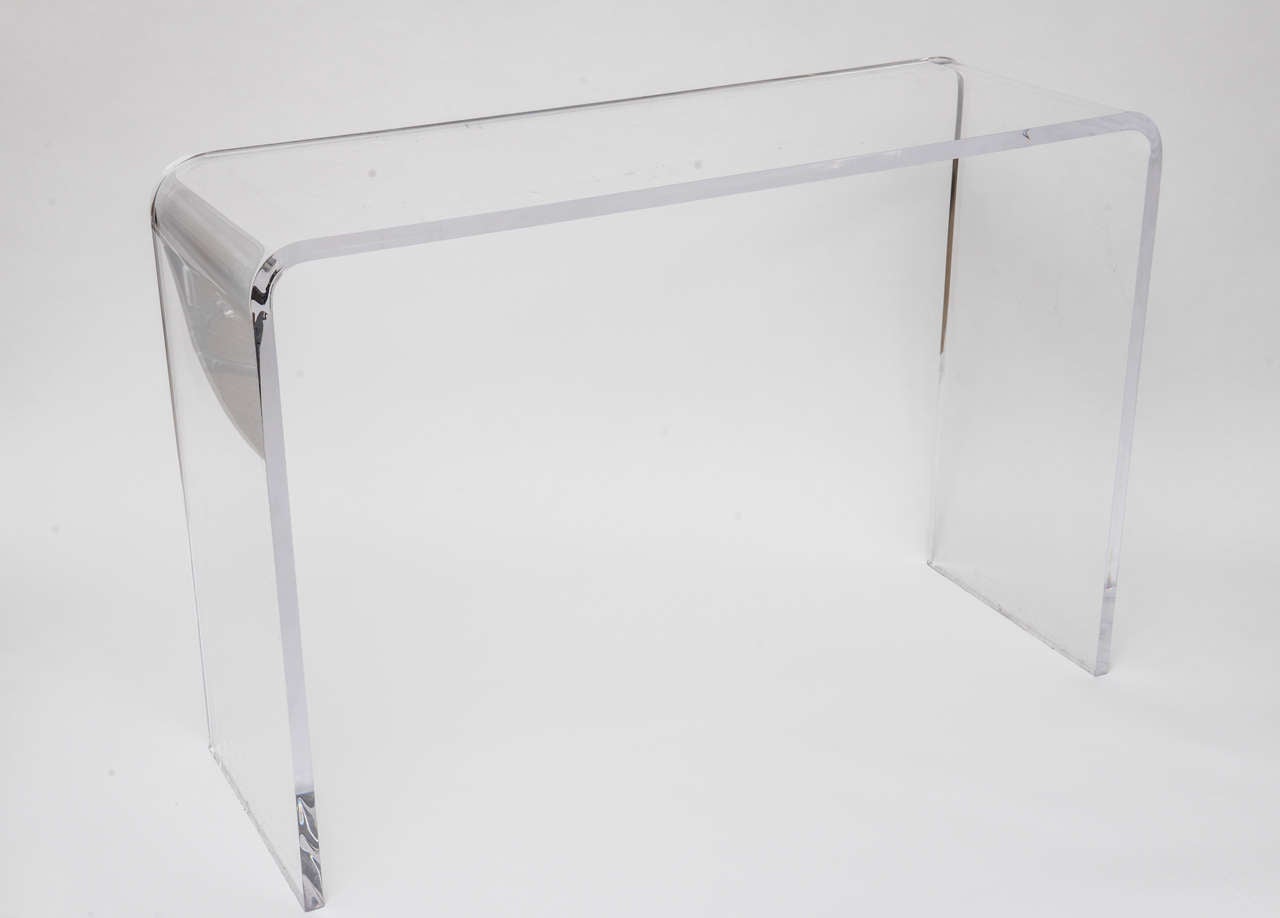 Lucite Console at 1stDibs