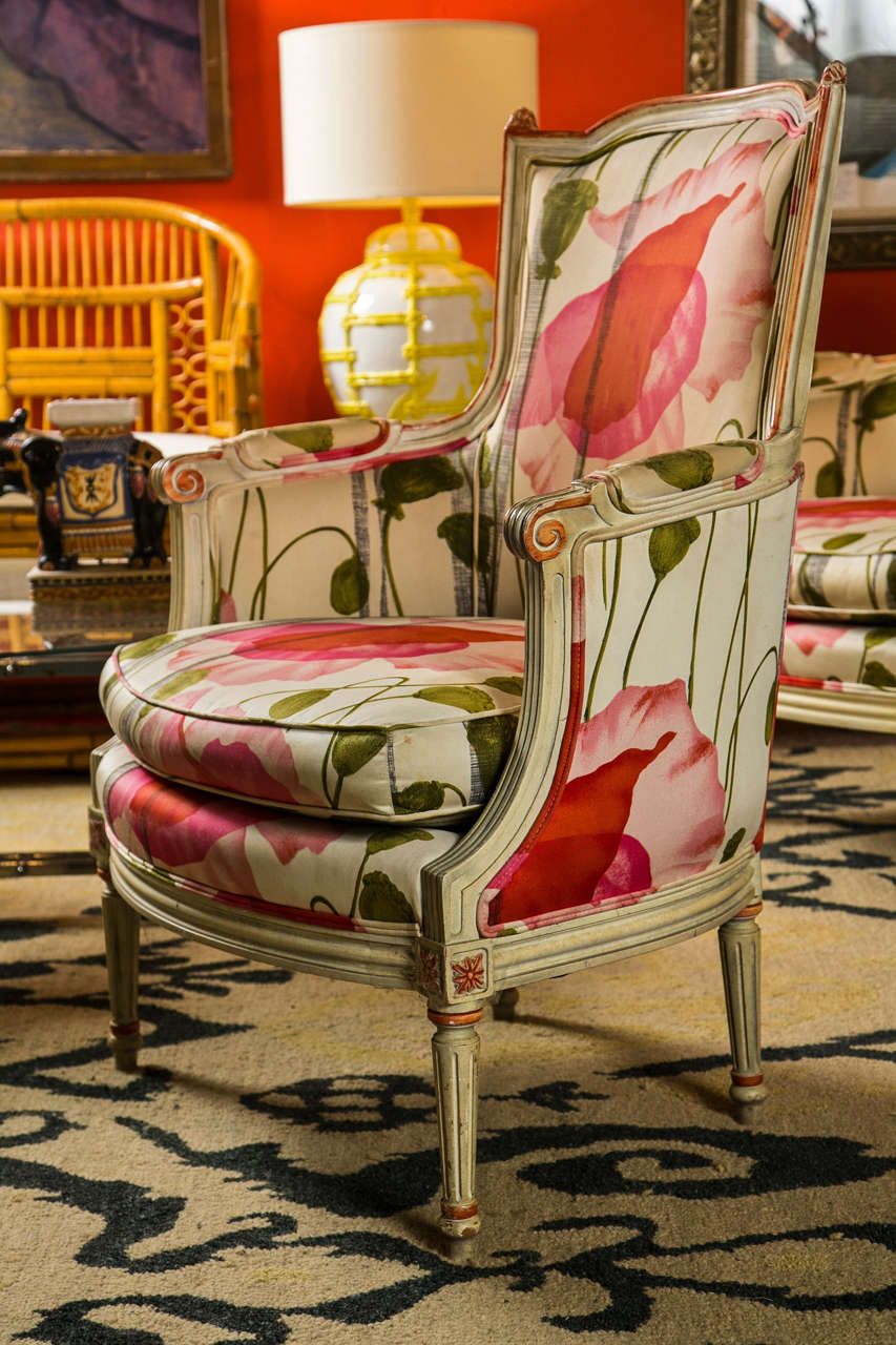 Pair of Fernch Bergeres For Sale at 1stDibs